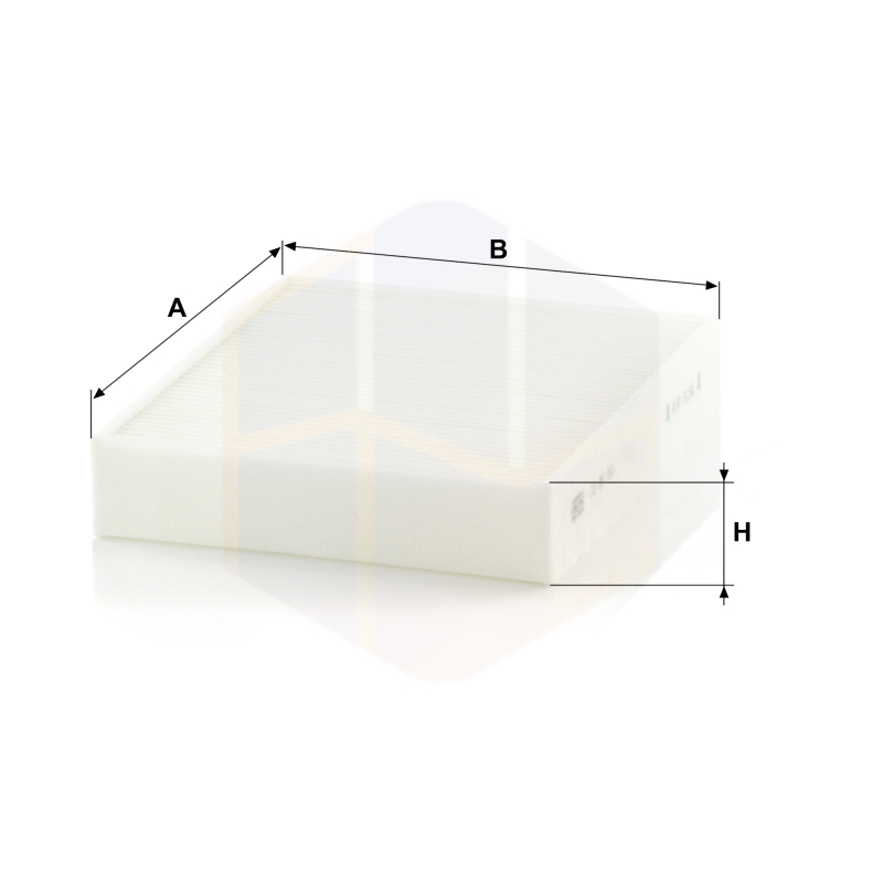 FILTRO DE HABITÁCULO PARTÍCULAS CU 25 001 MANN-FILTER | vesta-z