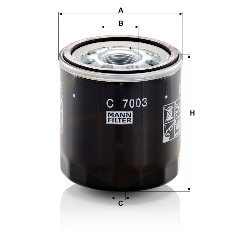 FILTRO DE VENTILACIÓN CÁRTER C 7003 MANN-FILTER | vesta-z